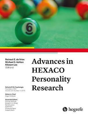 Advances in HEXACO Personality Research: 2019: 227 by Michael C. Ashton ...