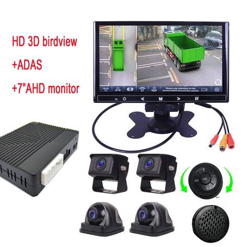 AHd 3D 360 Bird's Eye-View Surround DVR Record Backup Camera for truck ...