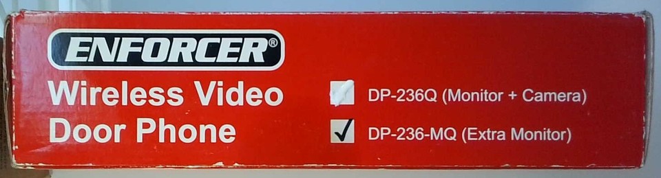 Seco-Larm Enforcer DP-236-MQ Wireless Video Door Phone Extra Monitor | eBay