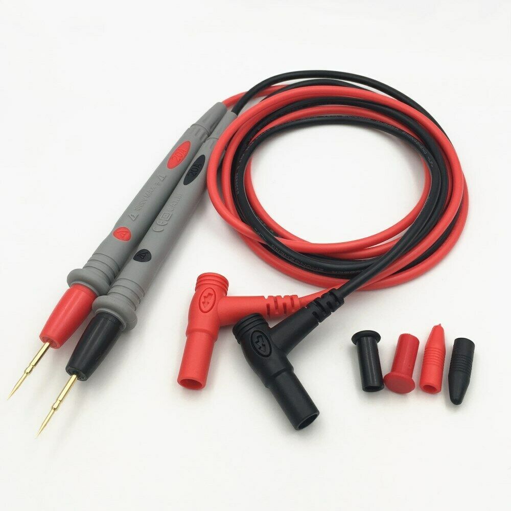 Digital Multimeter 20A 1000V Probe Test Leads Pin Needle Super Tip ...