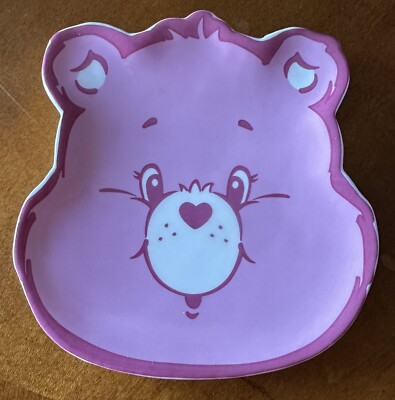 Care Bears Cheer Bear Face Sculpted Ceramic Trinket Tray Dish | eBay