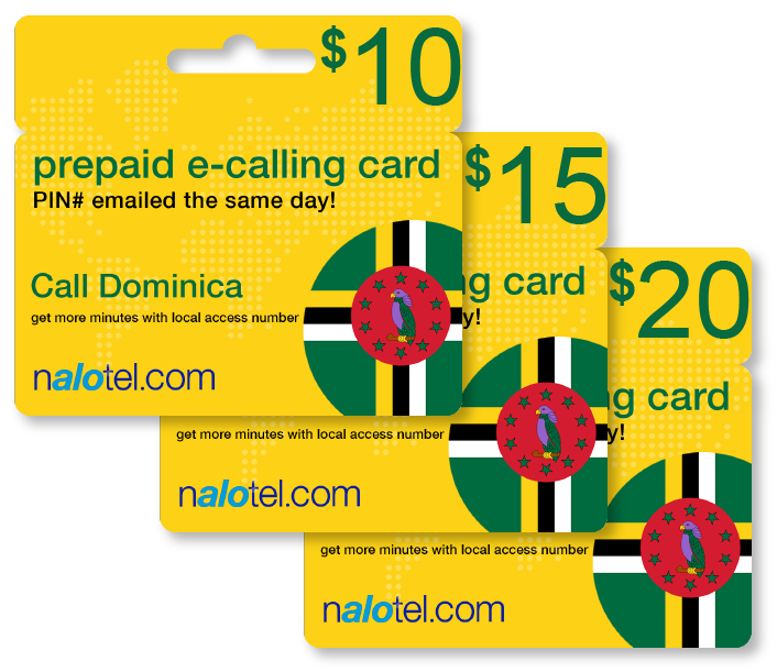Cheap International calling card for Dominica with emailed PIN | eBay