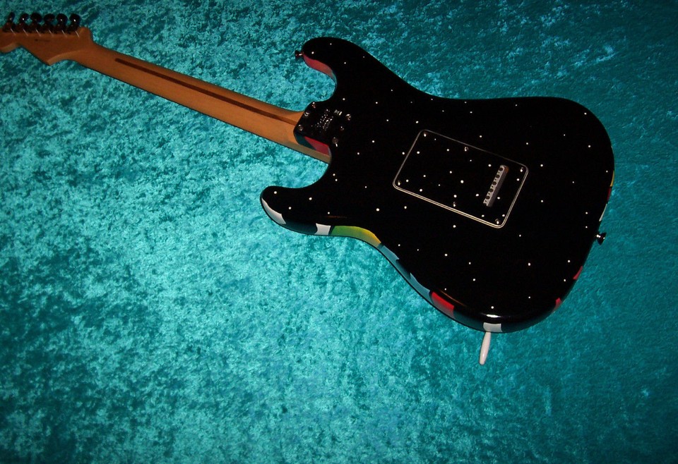 Wow USA FENDER American strat Stratocaster guitar custom paint job ...