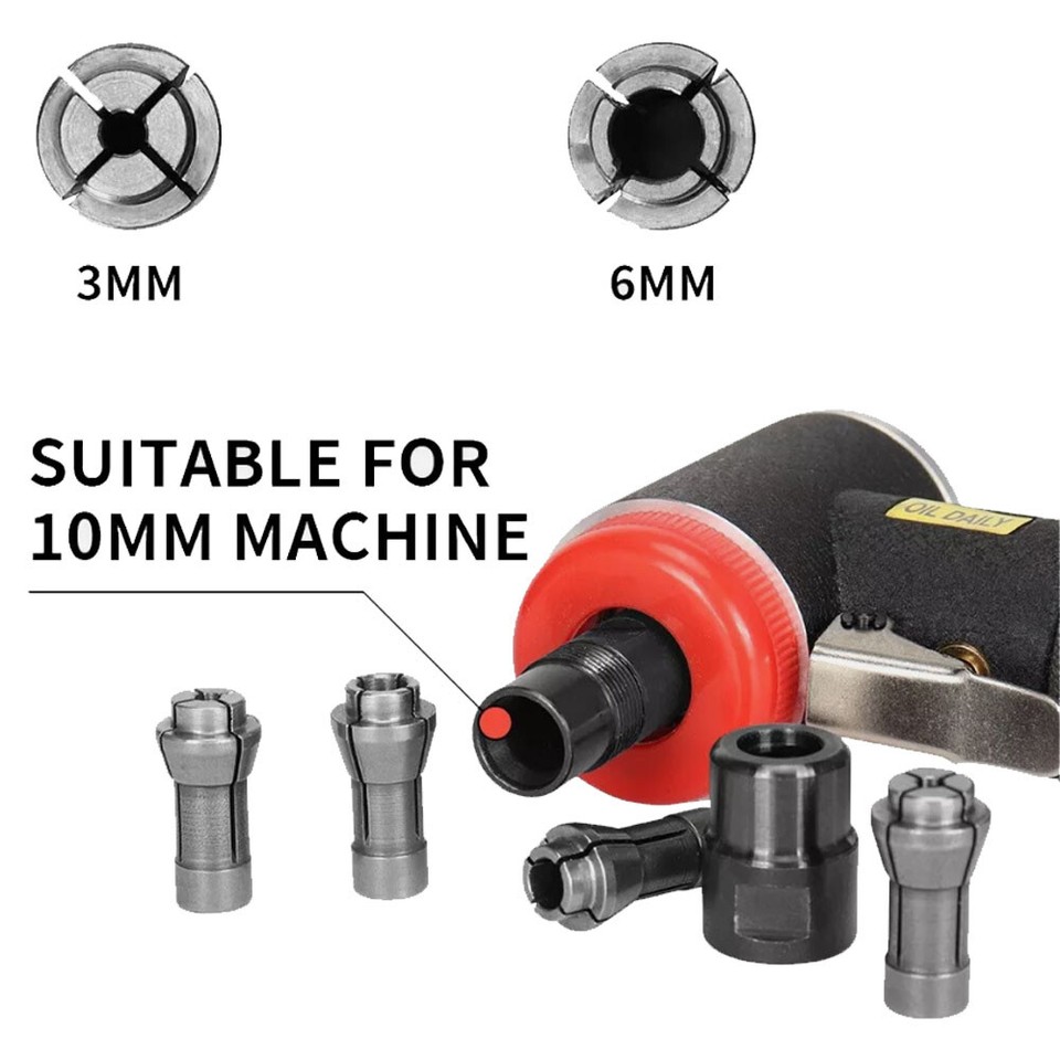 2/4Pack Die Grinder Collet 3MM 6MM Grinding Machine Clamping Collet ...
