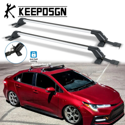for Toyota Corolla Top Roof Racks Cross Bars Cargo Carrier Luggage ...