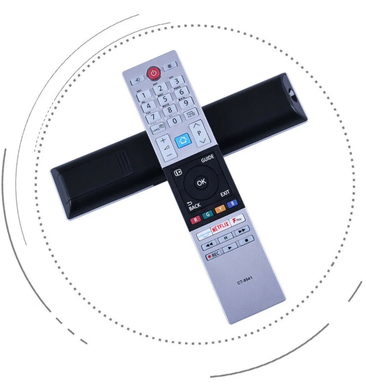CT-8541 FOR TOSHIBA TV REMOTE CONTROL REPLACEMENT NETFLIX + PRIME ...