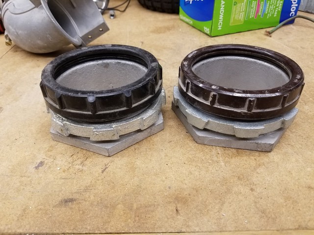 3-1/2" Chase Nipple with Locknut and Plastic Bushing | eBay