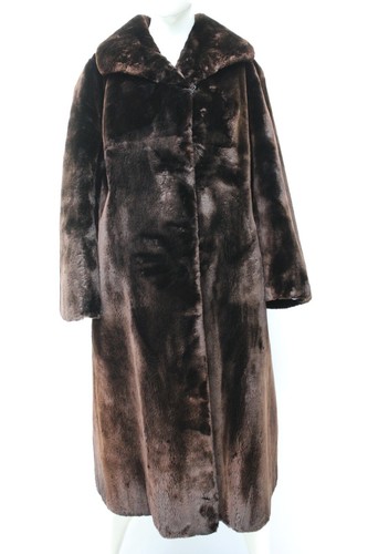 EXCELLENT BROWN ARCTIC BEAVER FUR COAT JACKET WOMEN WOMAN SIZE 4-6 ...