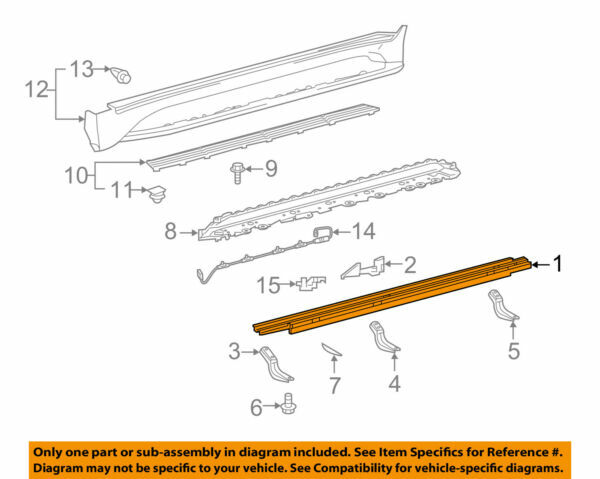 Toyota Genuine 5178260320 Panel Step LH 51782-60320 for sale online | eBay