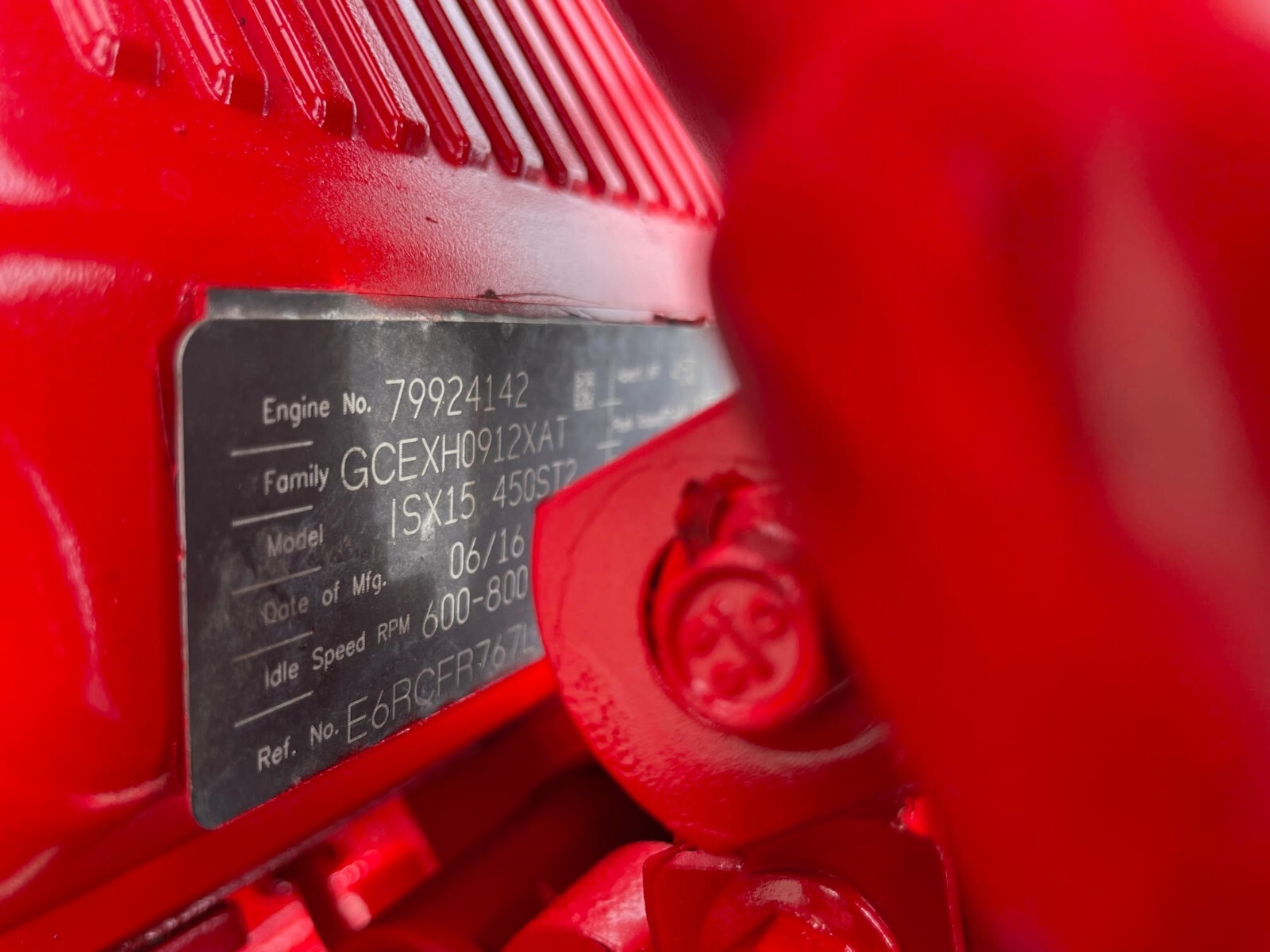 2016 Cummins ISX15 Diesel Engine, GCEXH0912XAT, D103012BX03, CM2350 ...