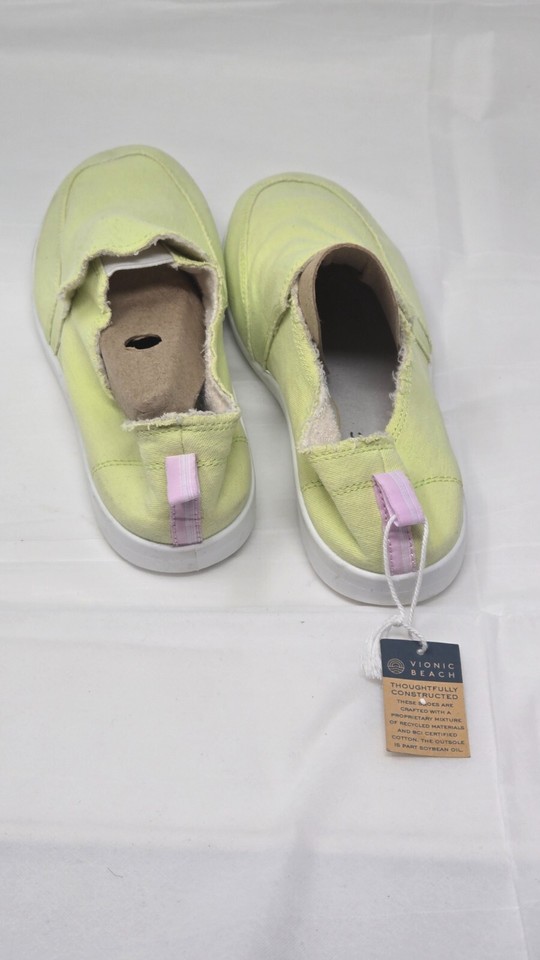 Vionic Beach Women's Malibu Slip-On green yellow sneaker size 10 | eBay