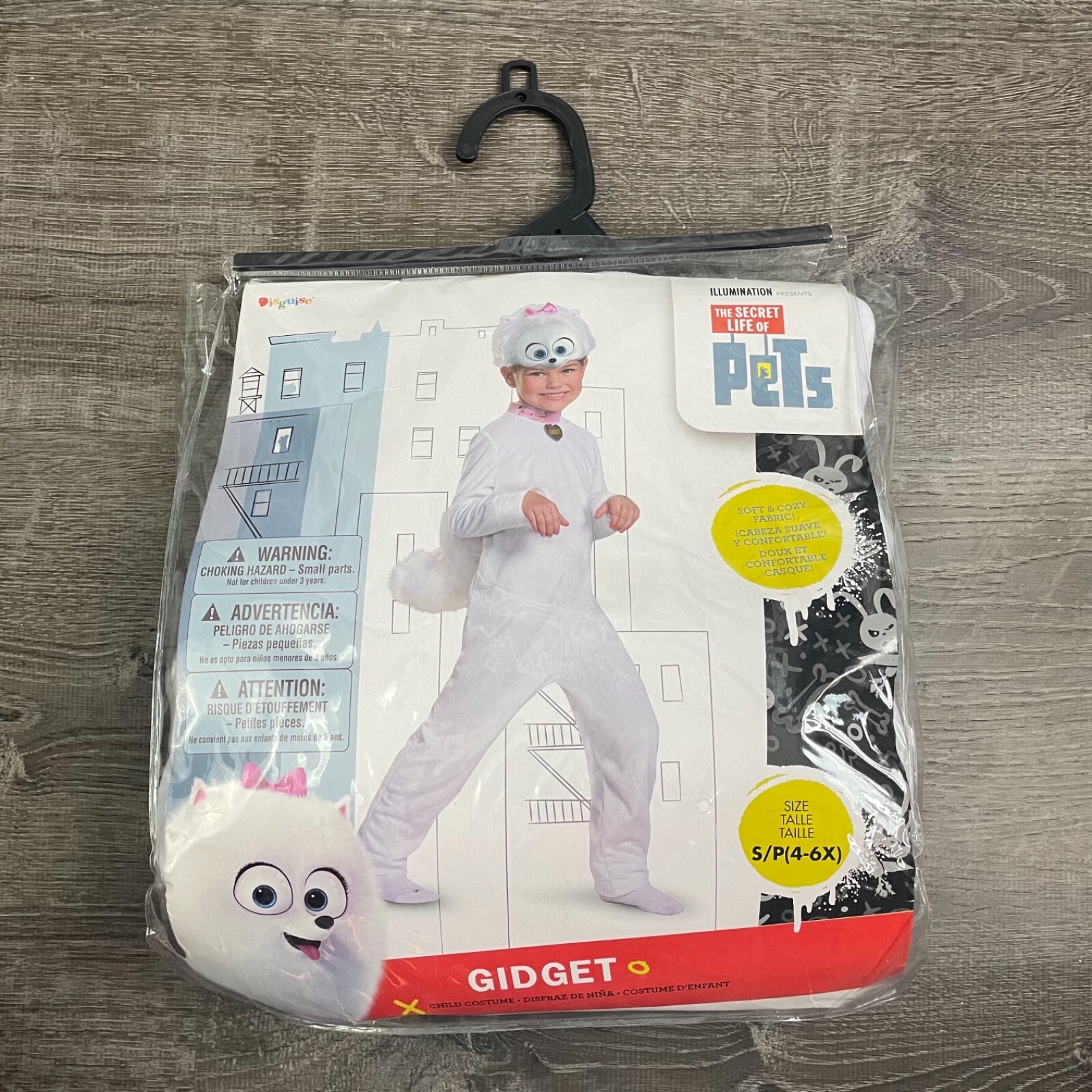 The Secret Life of Pets Girls Costume Gidget White Jumpsuit & Mask Size ...