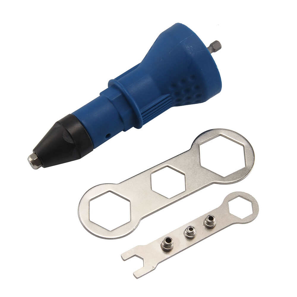 Electric Blind Rivet Pop Nut Gun Cordless Drill Adapter Riveting Insert ...
