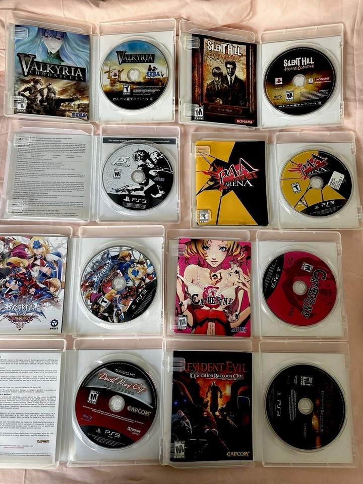 PlayStation 3 Video Game Lot (8). RPG Games Rare Atlus, Sega,Capcom ...