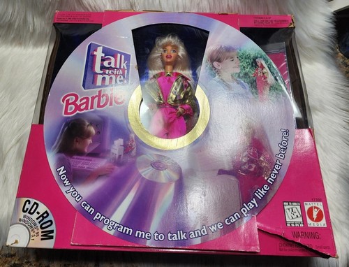 VINTAGE MATTEL BARBIE 1997 "TALK WITH ME" CD ROM TALKING DOLL NIB | eBay