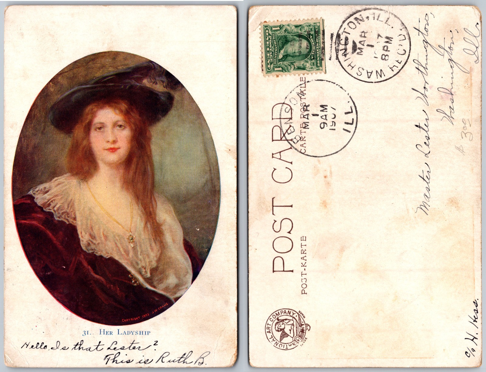 Her Ladyship Portrait Postcard | eBay