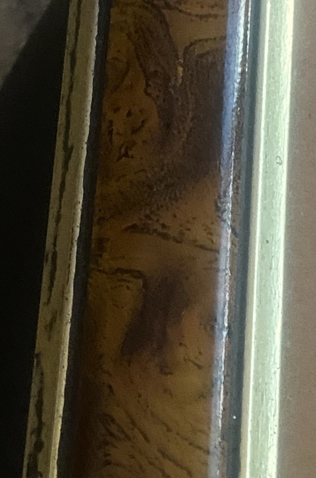 Vintage Picture Photo Frame Gold Inlay Walnut Wooden Effect ForPic Size ...