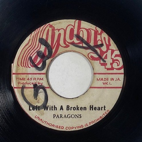 Paragons/I Roy "Left With A Broken Heart" Reggae 45 Andy's mp3 | eBay