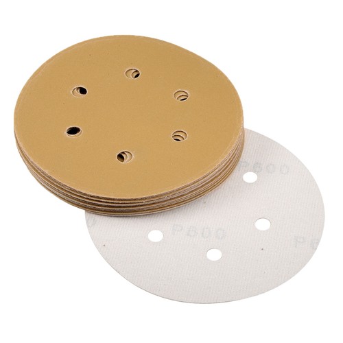 6-inch Sanding Discs, 600-Grits 6-Holes Hook and Loop for Orbital ...