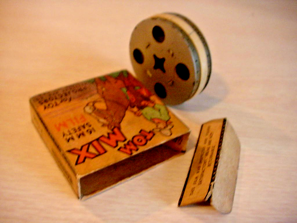 VINTAGE 1920'S TOM MIX IN THE HASTY EXIT 16 MM SAFETY FILM IN ORIGINAL ...