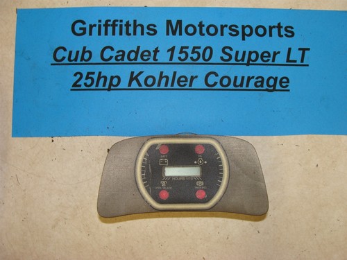 Cub Cadet 1550 SUPER LT 25HP Kohler Courage OEM SV730 hour meter gauge ...
