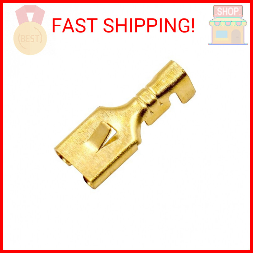 Baomain Female Spade Quick Splice Crimp Terminals 6.3Mm Crimp Connector ...