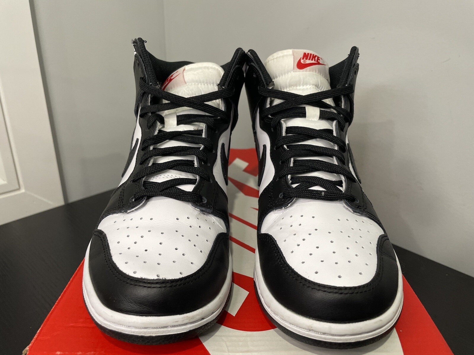 Nike Dunk High Retro "Panda" Black White DD1399 105 R… - Gem