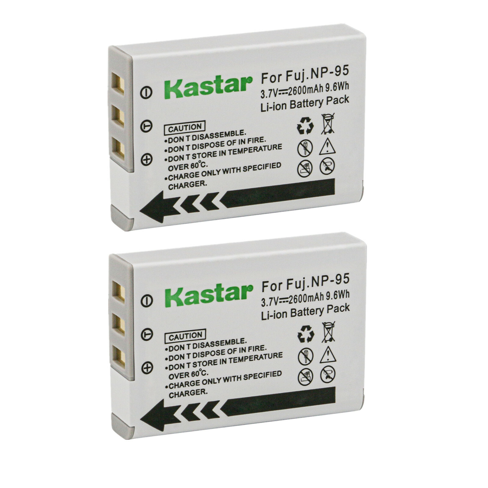 Kastar Replacement Battery for Fujifilm NP-95 BC-65N Fuji FinePix X100T ...