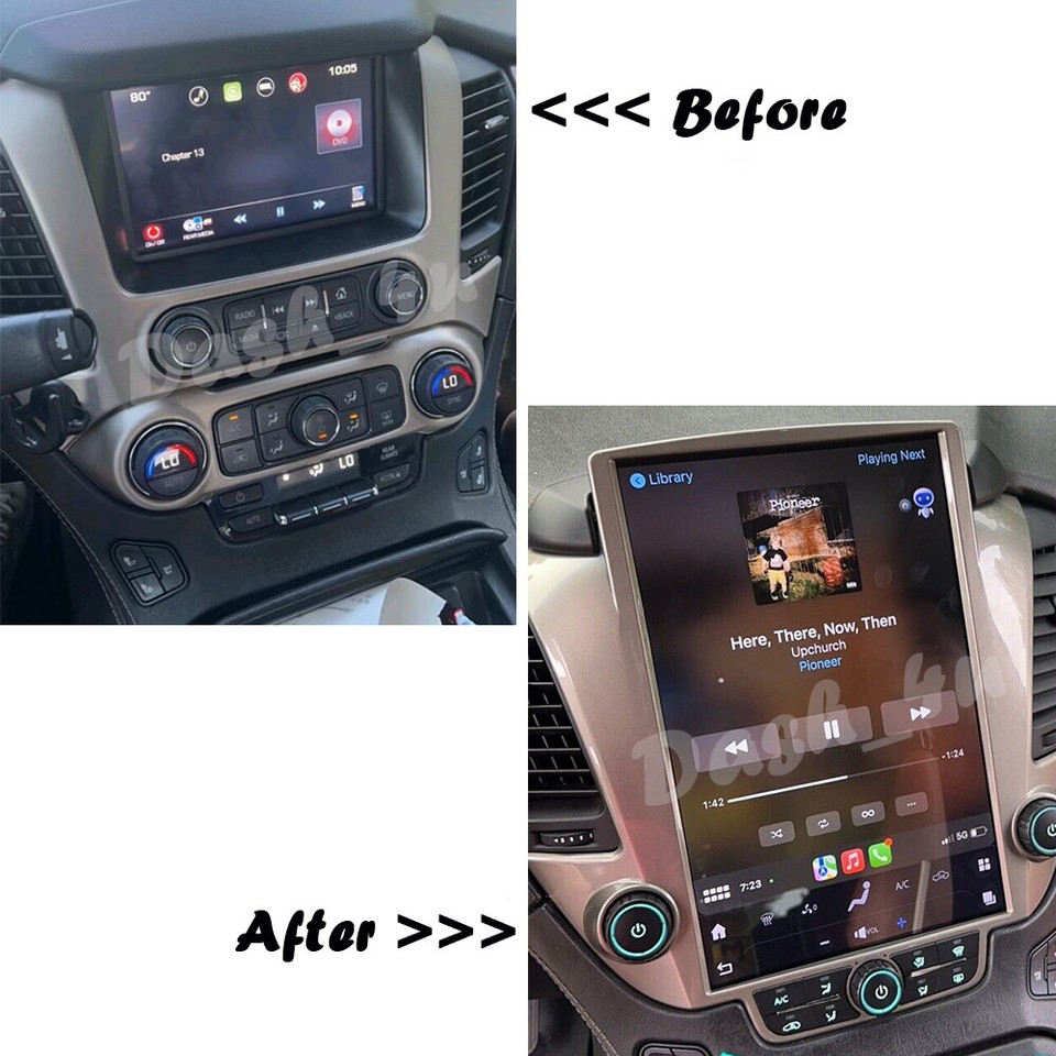 2015-2020 GMC Yukon 14.4" Android 13.0 Tesla Style Radio 2K Screen GPS ...