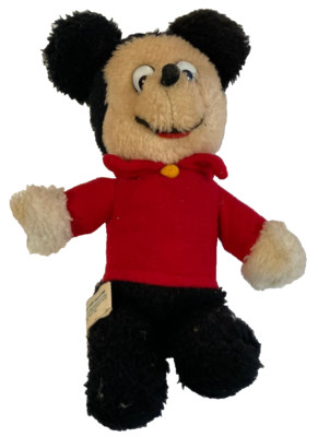 Mickey Mouse Disney Plush Stuffed Animal Knickerbocker Red Shirt cute ...