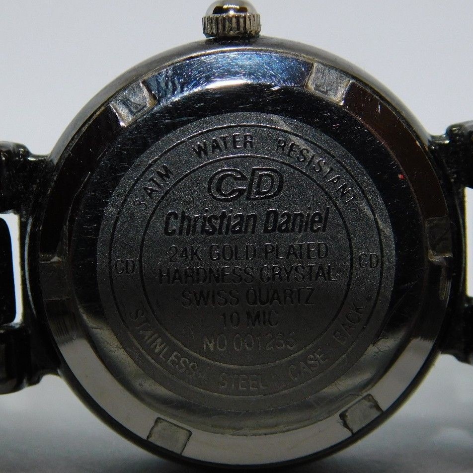 Christian Daniel 24K Gold Plated No:001235 Quartz Women's Watch New ...