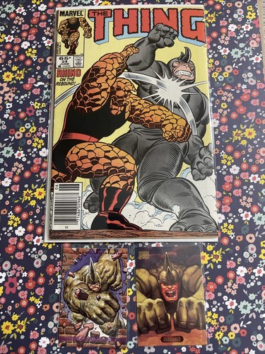 THING #24 RON WILSON NEWSSTAND COVER RHINO MARVEL MASTERPIECES miracle ...