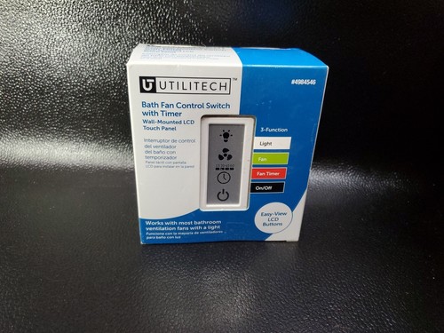Utilitech Bath Fan Control Switch With Timer Wall mounted LCD Touch Panel | eBay