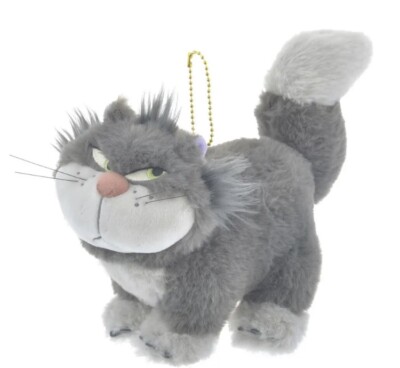 Disney Store authentic 2023 Cinderella Lucifer cat Small Plush keychain ...