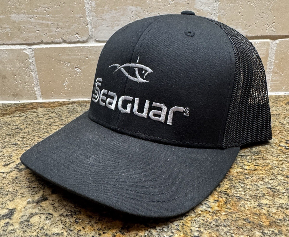 Seaguar Logo Richardson 112 Black Hat Cap Fishing Line Logo Fishing ...