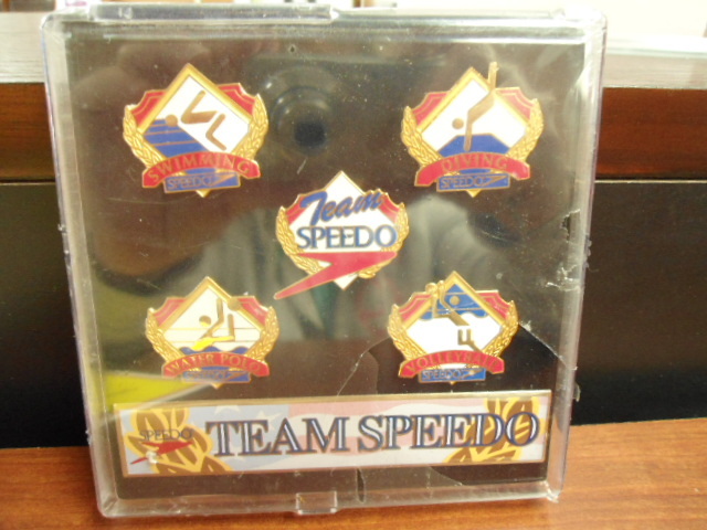 Team Speedo Hat or Lapel Pin Set of 5 W COA NEW in Package Swimming ...