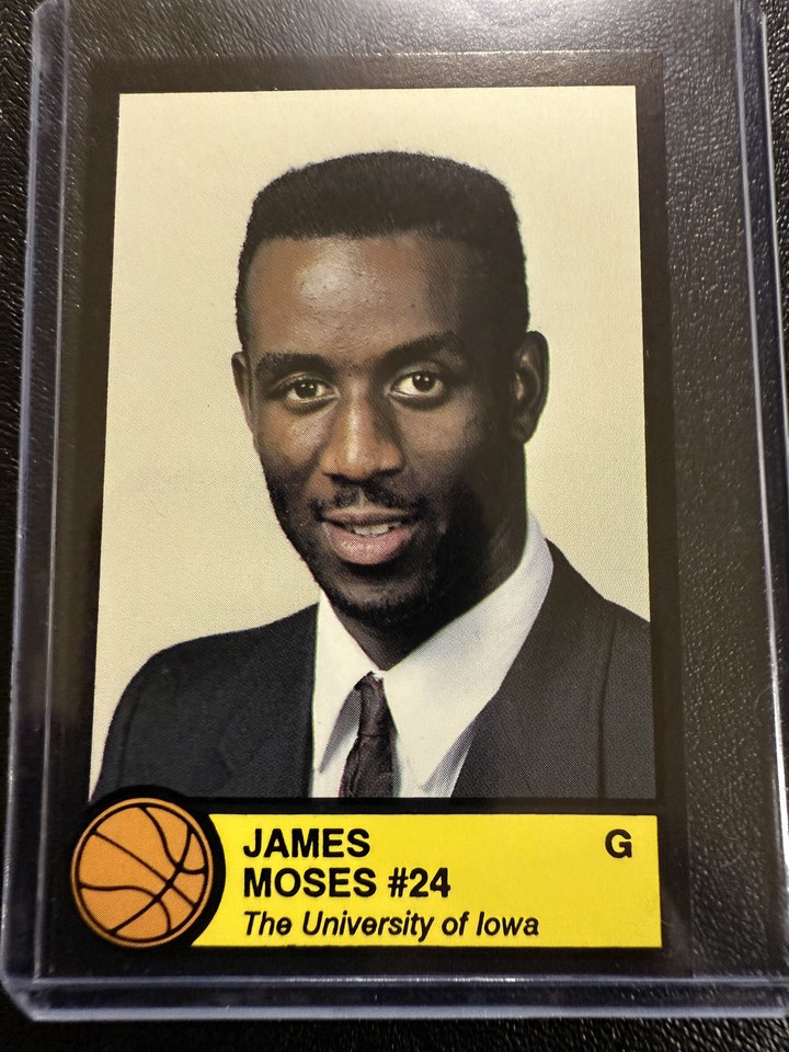 James Moses University of Iowa basketball trading card 1991-1992 | eBay UK