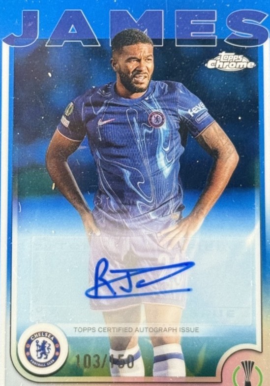2024-25 Topps Chrome Uefa Club Competitions - Chrome Autographs Reece ...