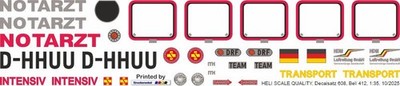 Decal 608 Bell 412 DRF Old D-HHUU | eBay