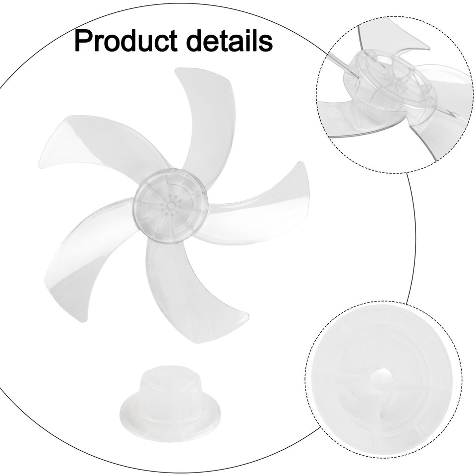 Stand Fan Blade 5 Leaves Fan Blade Office Use High Temperature ...