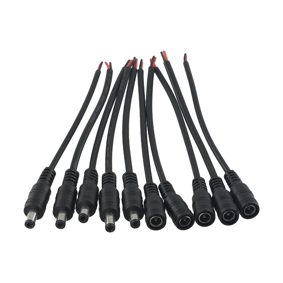 Useful Dc Power Cord Connector Male And Female 5 Pairs 5A 60W Copper ...