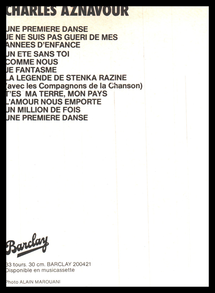 Charles Aznavour 🖋⭐ Signed Autograph - Stunning Portrait Original Photo ...