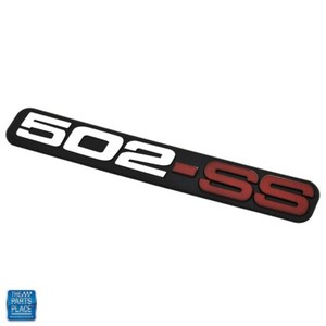 1988-00 GM Chevrolet GMC 1500 Truck 502 SS Door Emblem Black Brushed ...