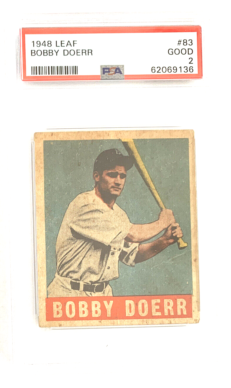 1948 Leaf Bobby Doerr Red Sox HOF #83 PSA 2 Good 136 | eBay