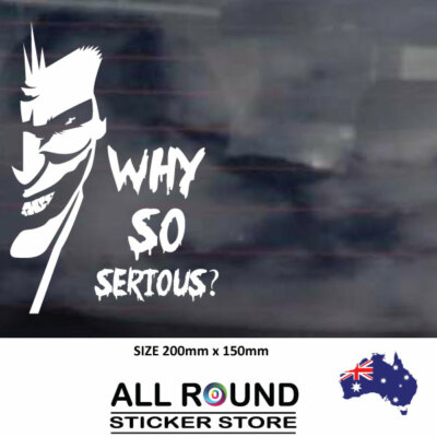 Joker car sticker Decal for window. laptop , peeking Joker vinyl ...