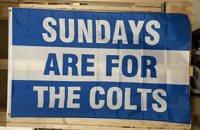 Indianapolis Colts Football Flag FREE SHIP Sundays NFL Beer Party USA ...
