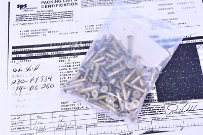 104 SPS Half-Threaded Aircraft 10-32 x 0.9835 Flush Torx Head Bolt ...