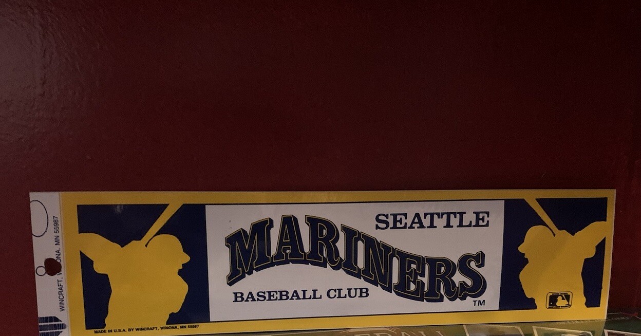 Seattle MARINERS VINYL Bumper Sticker MLB Wincraft LICENSED MADE IN U.S ...