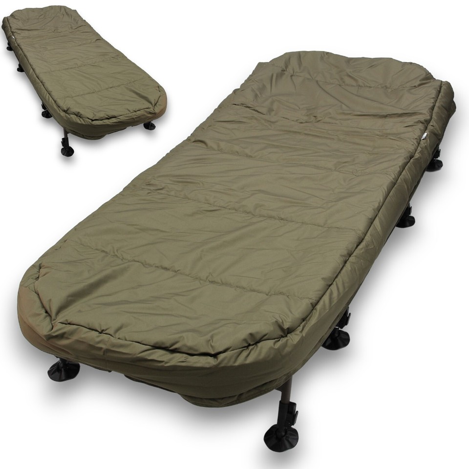 Lidsters Deluxe Carp Fishing 8 Leg Bedchair Sleep System All season ...