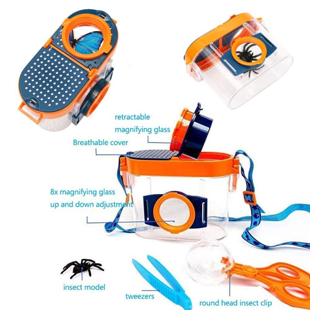 Double Magnifier Bug Viewer Kid Development Toy Insect Catcher Cage ...